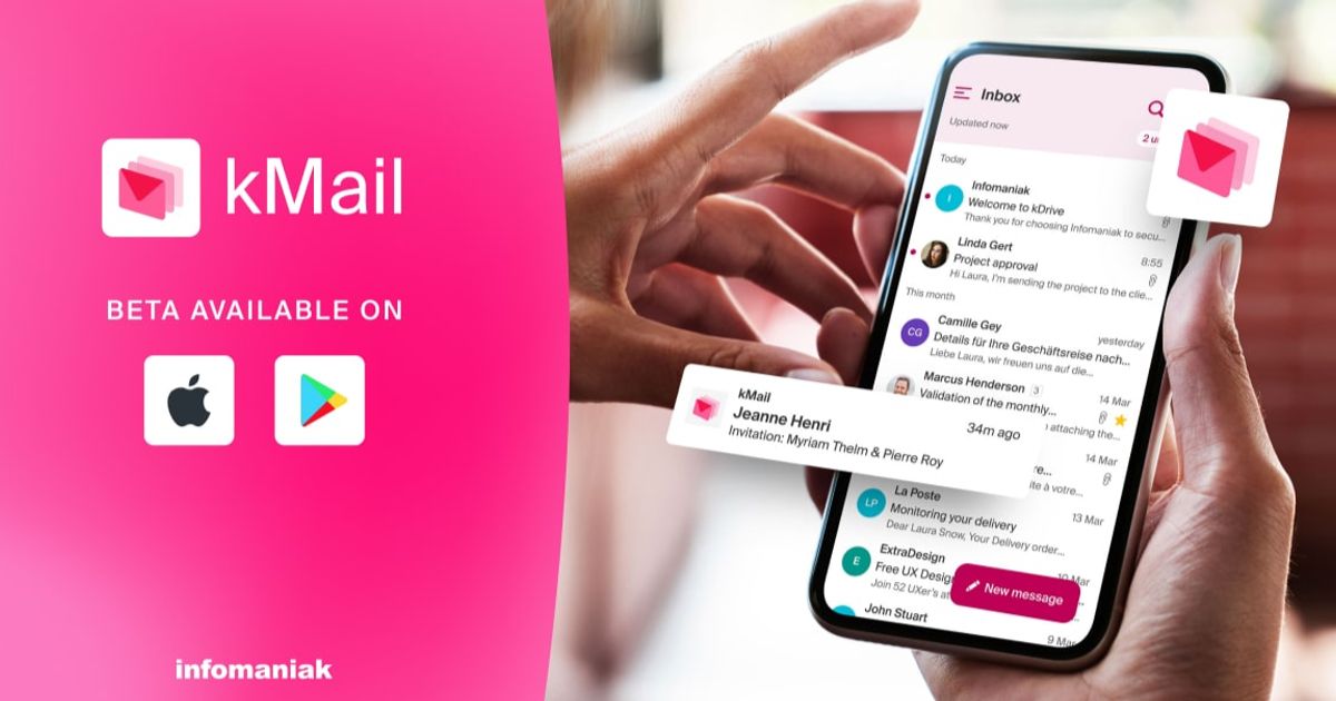Infomaniak launches kMail mobile app for secure and confidential email ...