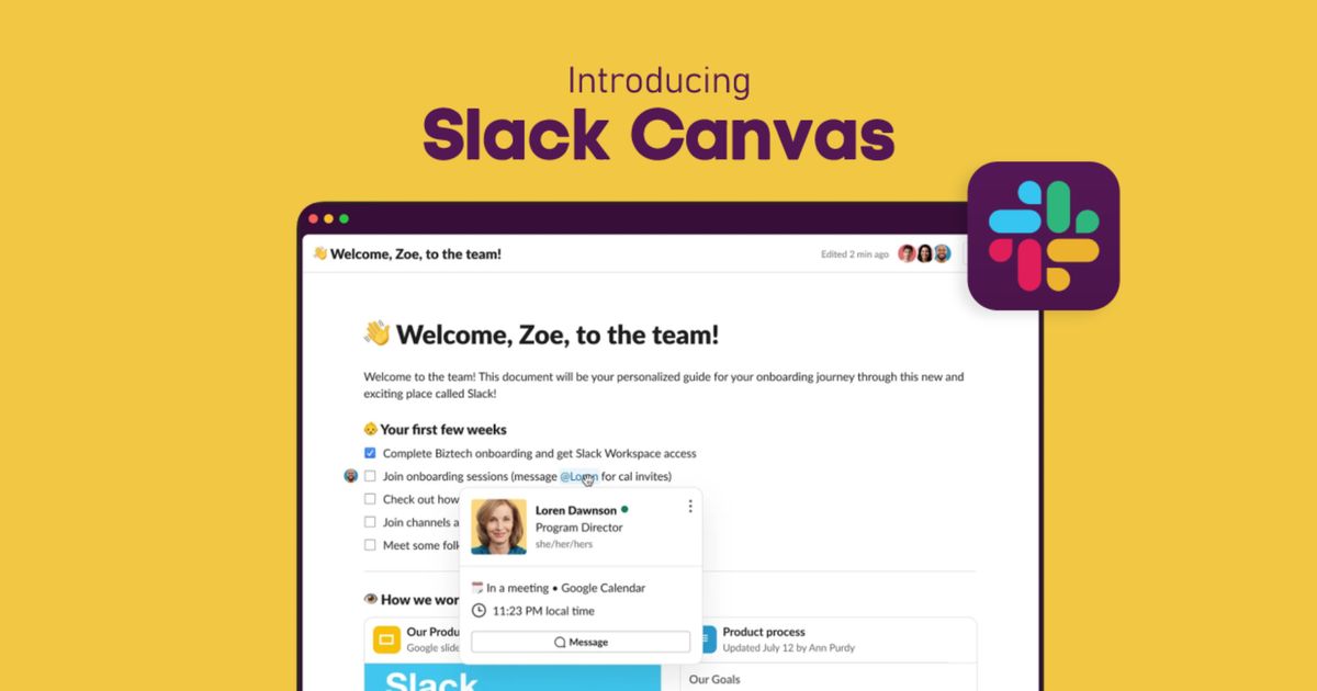 Introducing Slack Canvas: The ultimate workspace for organizing and ...