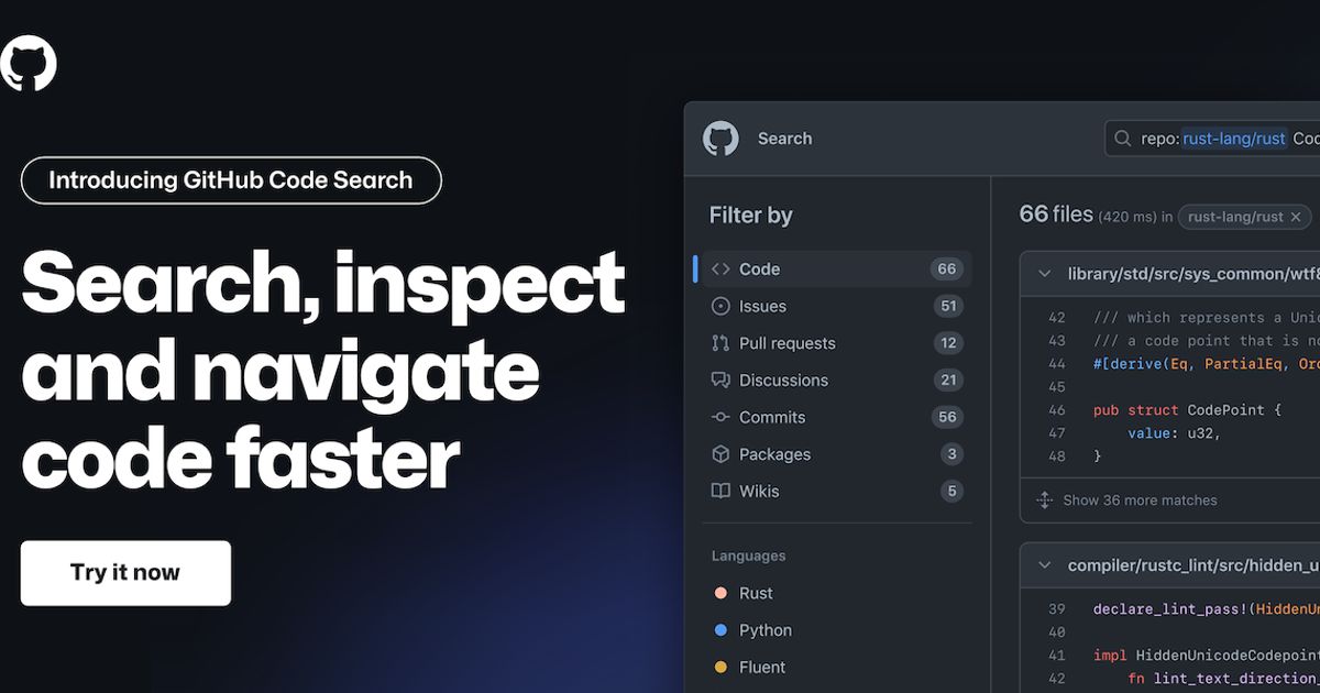 GitHub launches new code search and code view feature to boost ...