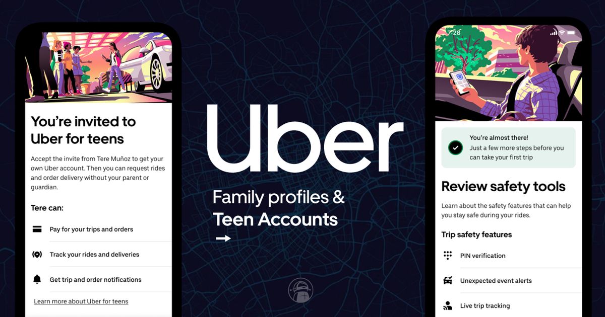 Uber introduces Family Profiles and Teen Accounts to enhance safety for ...