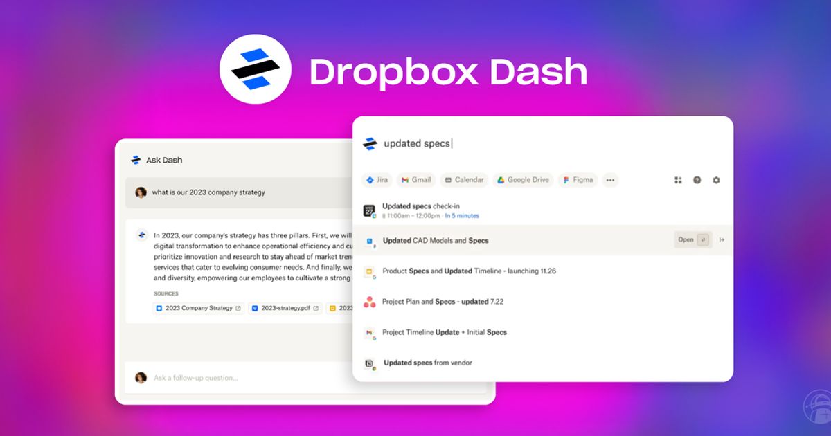 Dropbox has launched a powerful universal search tool powered by AI ...