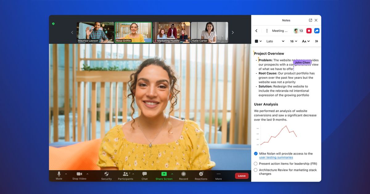 Zoom introduces a new real-time document collaboration feature in ...