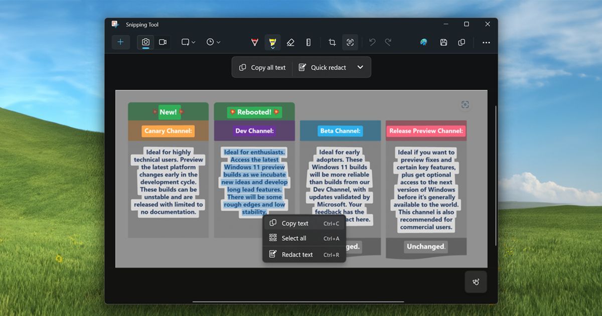 Microsoft adds OCR to Snipping Tool, background blur to Photos, and ...