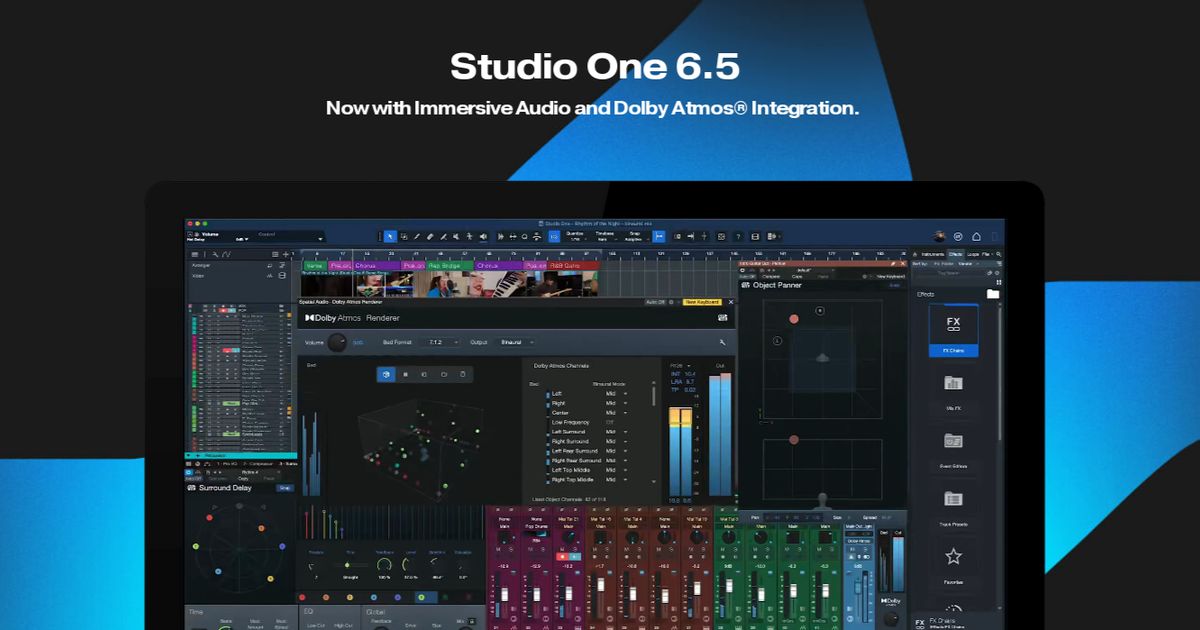 Professional DAW Studio One 6.5 released with Linux version and Dolby ...