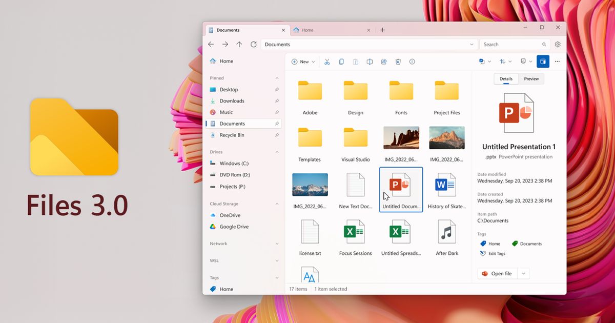 The new version of the free alternative to Windows Explorer, Files v3 ...