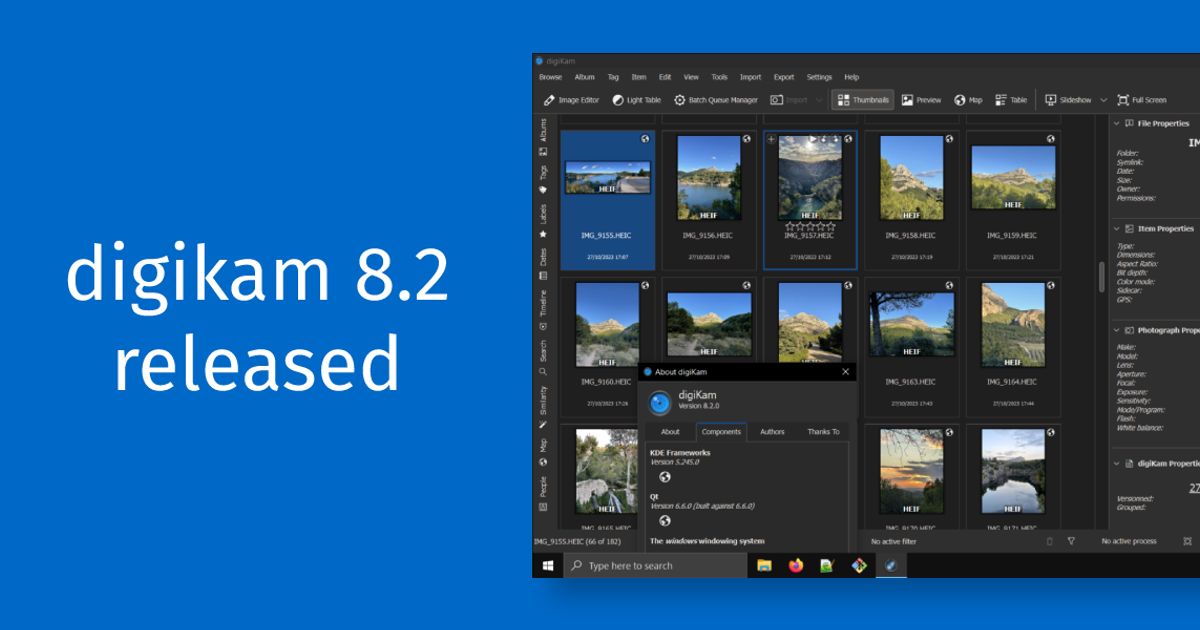 digiKam 8.2 brings many bug fixes and enhancements, with auto-tags ...