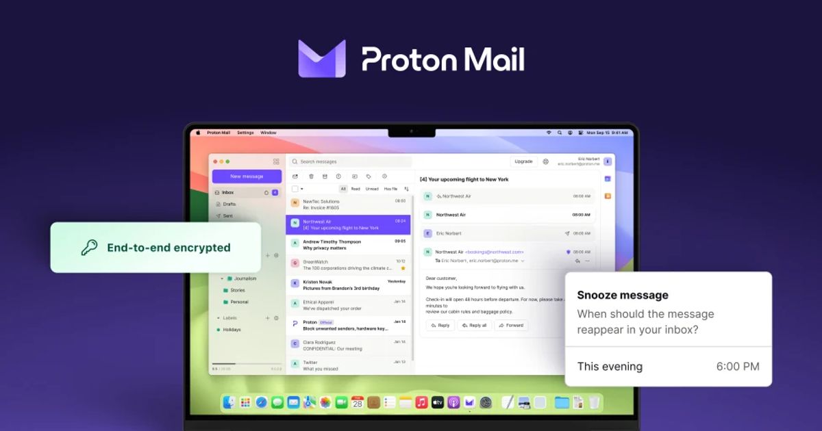 Proton launches new desktop app for Mail and Calendar, with Linux ...