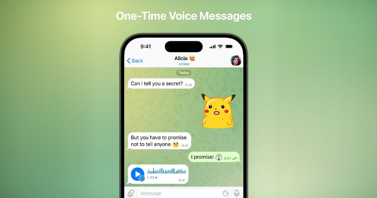 Telegram expands 'view-once' to voice/video messages, and adds new ...