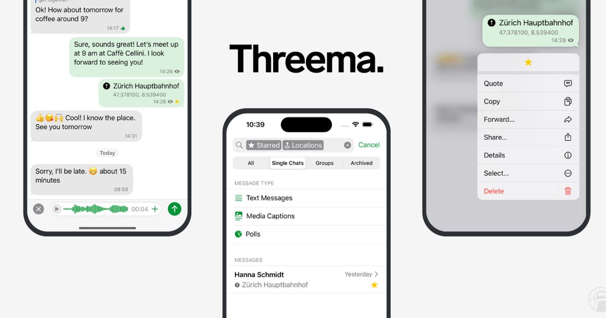 Threema iOS update brings new voice messages interface and improved ...