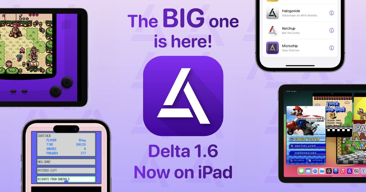 Delta Emulator launches 1.6v with iPad support, including multi-window ...