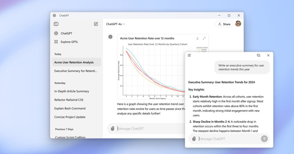 ChatGPT finally comes to Windows in early version for Plus, Enterprise ...