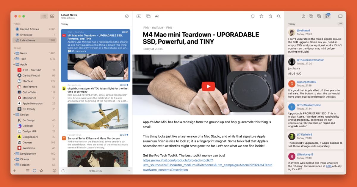 News Explorer 2.0 released with smart folders, article inspector ...