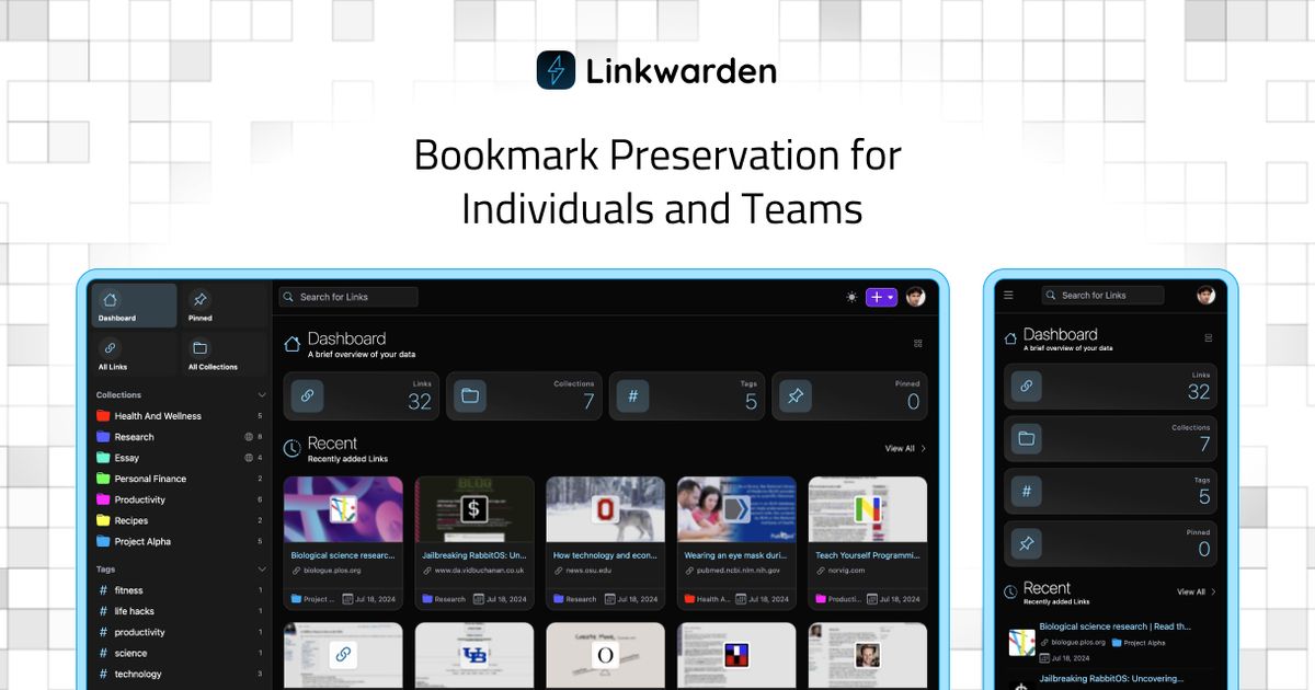 Linkwarden 2.9 released with AI tagging, theme customization, browser ...