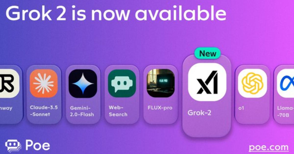 Grok 2 launches on Poe with 6 diverse prompt bots | AlternativeTo