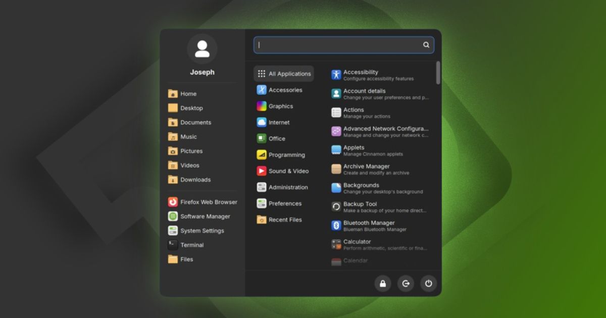Linux Mint reveals redesigned application menu for the Cinnamon desktop ...