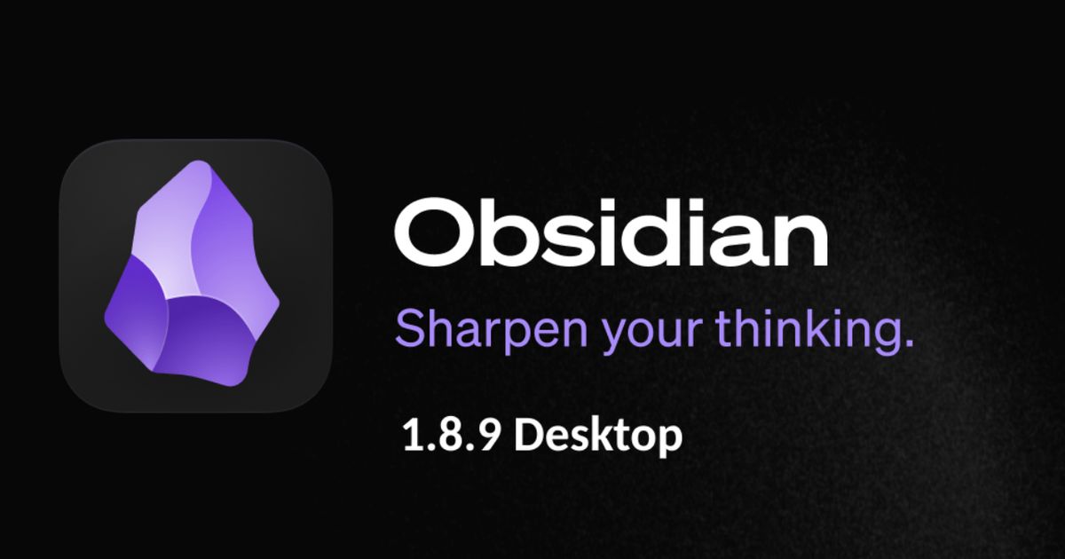 Obsidian desktop 1.8.9: enhancements and fixes | AlternativeTo