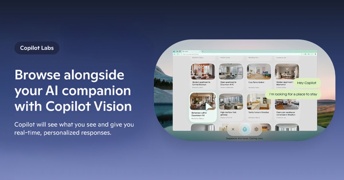 Microsoft has made Copilot Vision free on Edge, enabling voice control ...