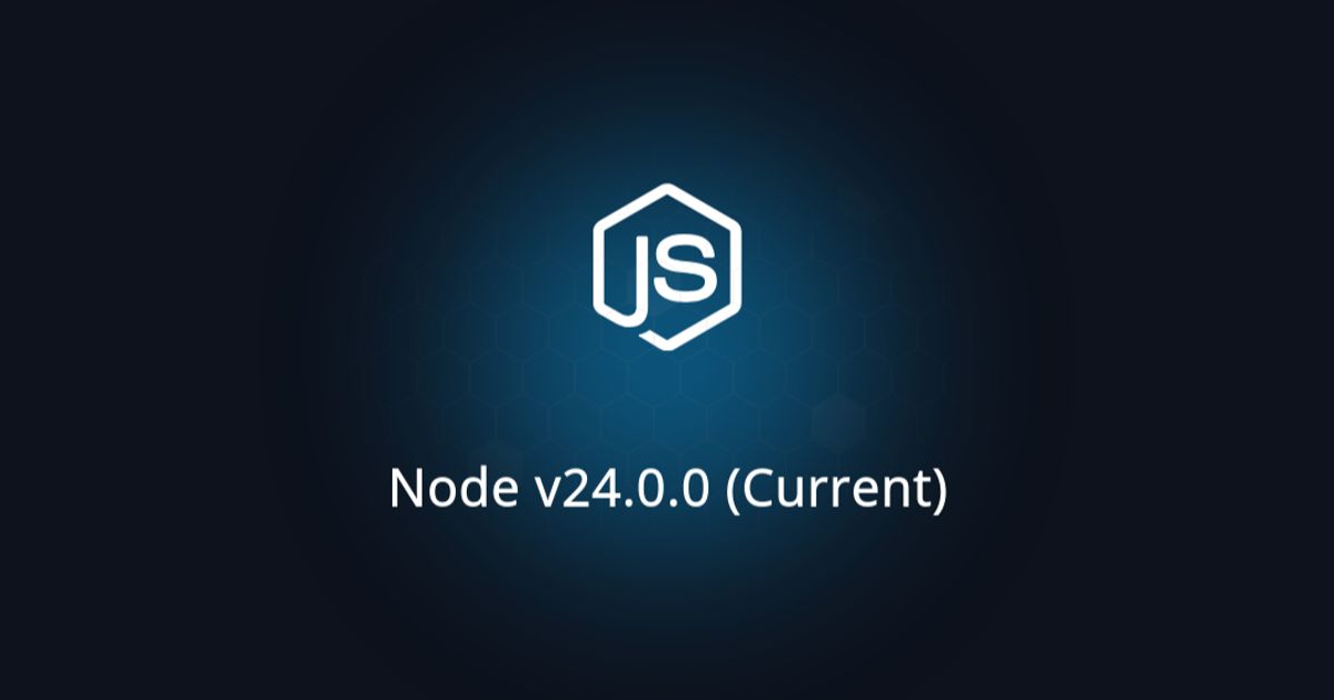 Node.js 24 ships with V8 JavaScript engine 13.6, npm 11, async context ...