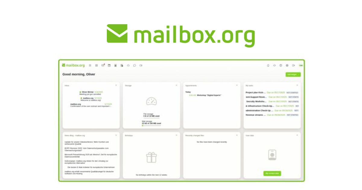 Secure email provider mailbox.org releases redesigned UI, refined dark ...