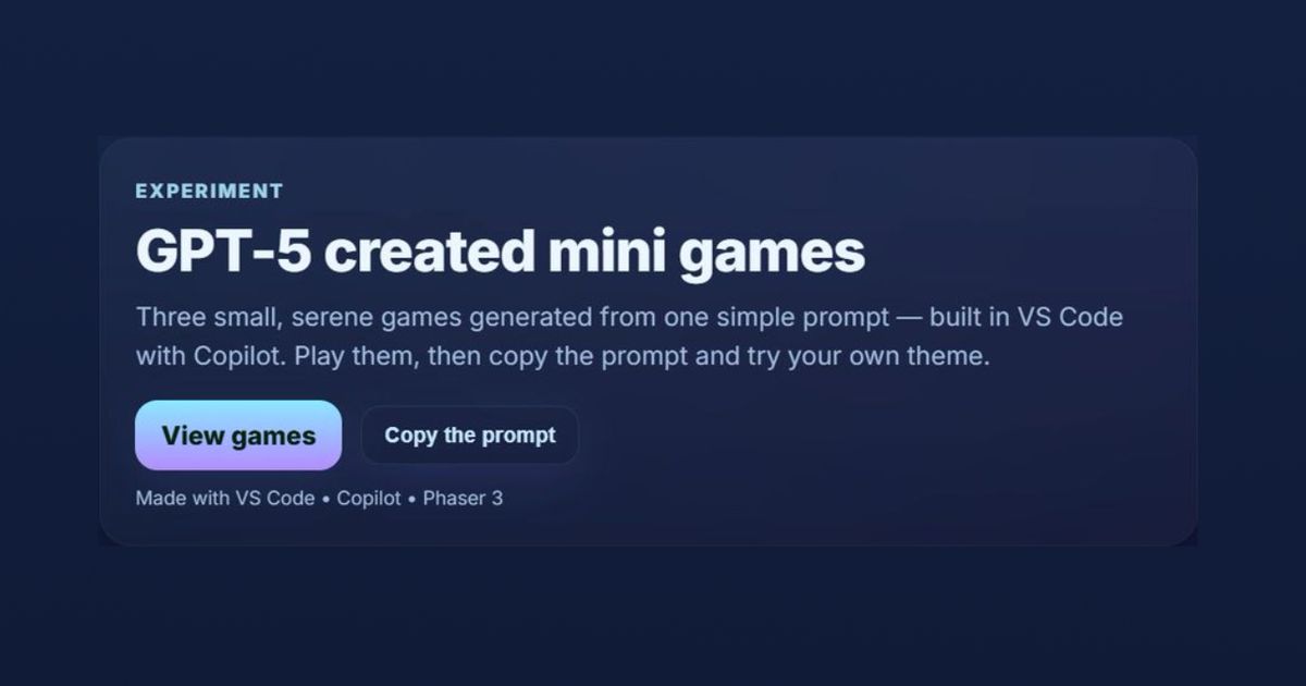 Visual Studio Code integrates GPT-5 Mini for Copilot users | AlternativeTo