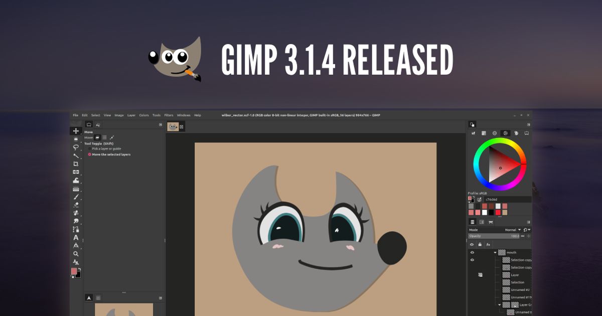 Image editor GIMP 3.2 gets closer with two new features: link layers ...