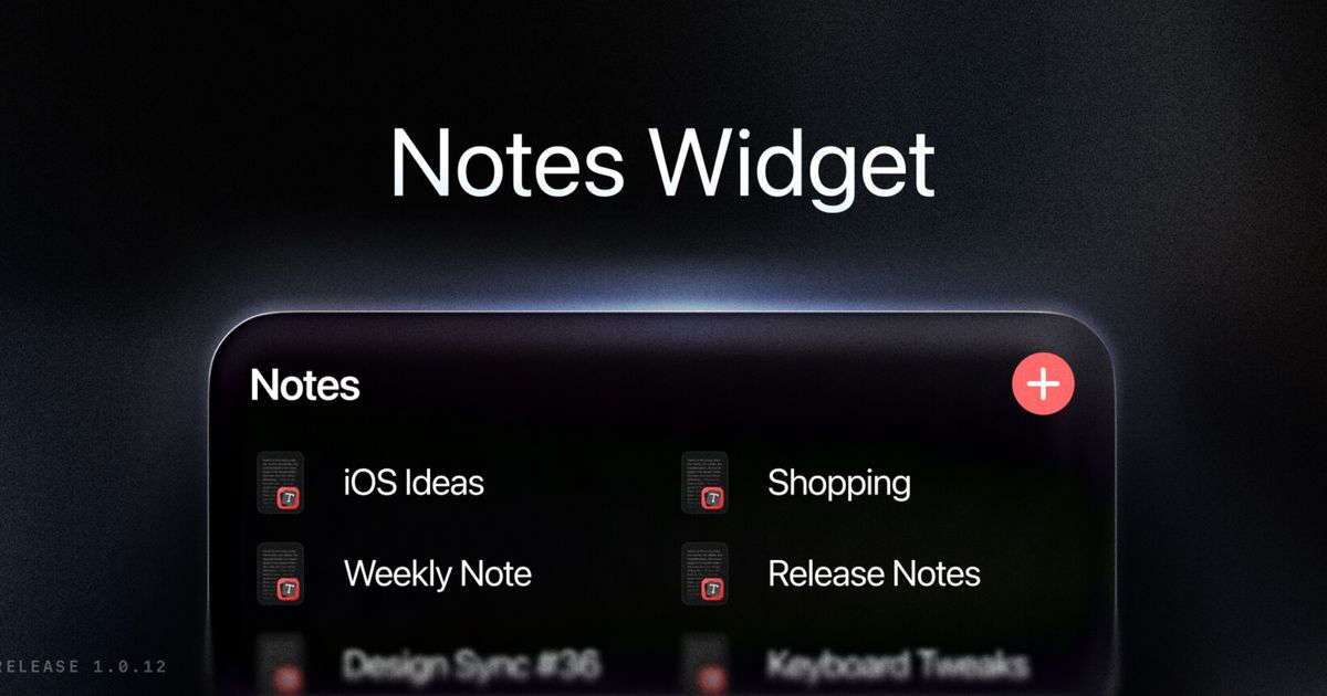 Notes widget for quick notes and fast access now available in Raycast ...