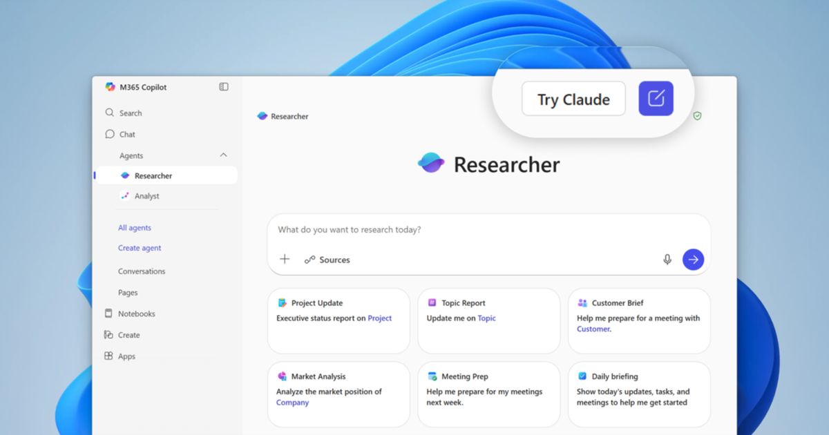 Microsoft integrates Anthropic's Claude models into 365 Copilot, moving ...