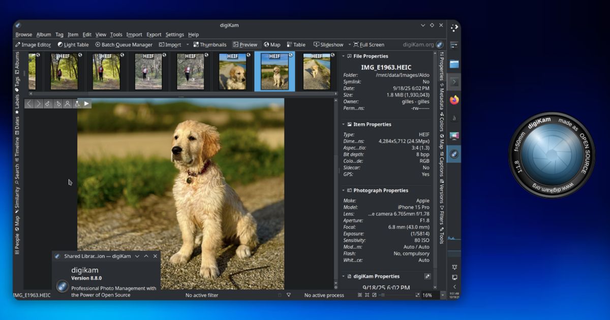 digiKam 8.8 adds hierarchical tag import, focus point preview, and new ...