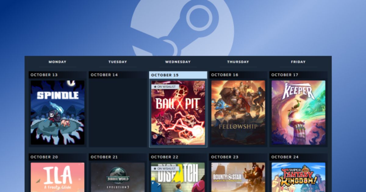 Steam launches a new Personal Calendar tool for personalized game ...