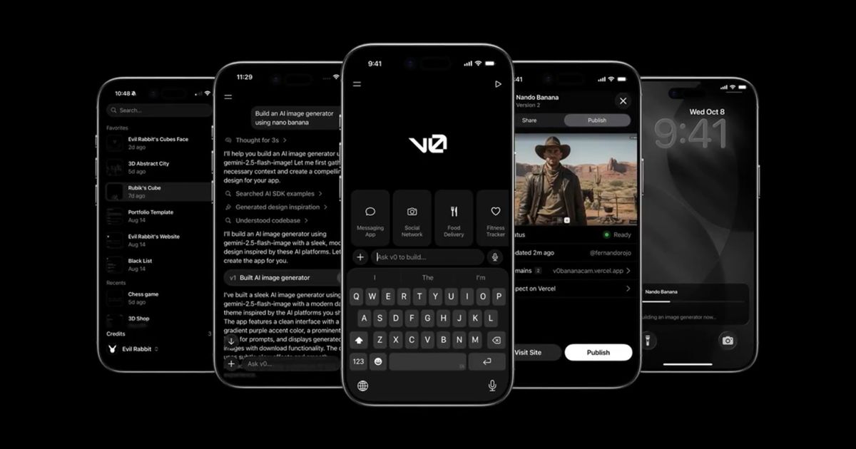 v0 iOS app launches on App Store for AI-powered site building ...