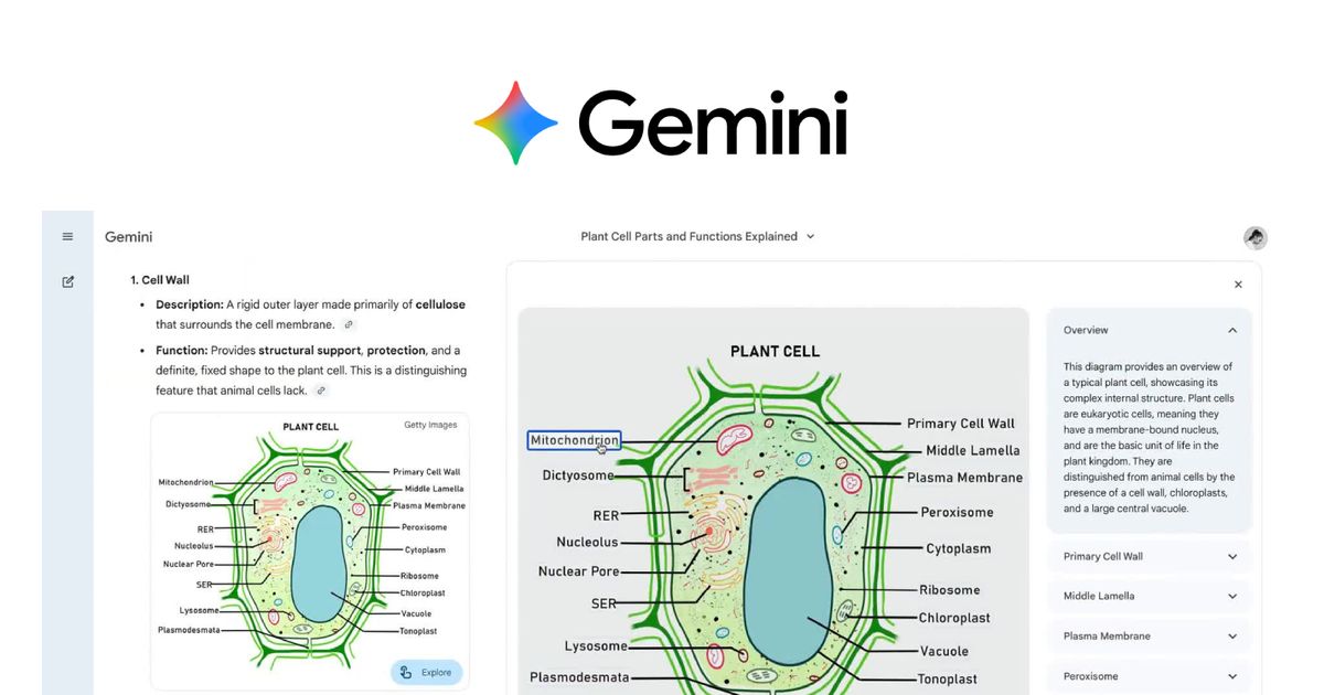 Google adds support for interactive images in Gemini for deeper visual ...
