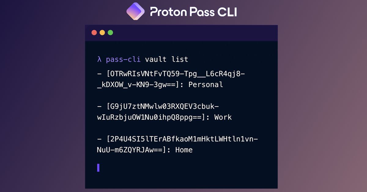 Proton Pass CLI officially launches for secure automation workflows ...
