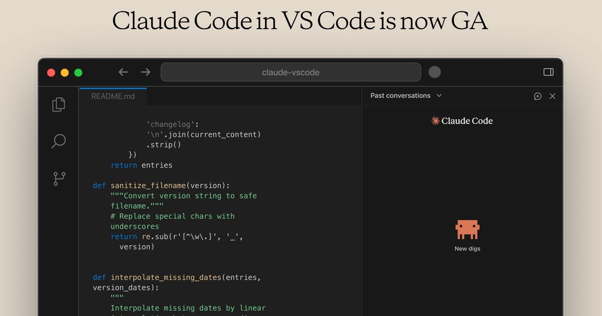 VS Code extension for Claude Code launches with CLI-like features ...