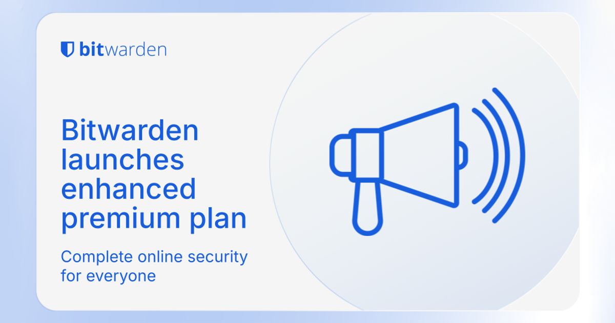 Bitwarden enhances Premium and Families plans with more security ...