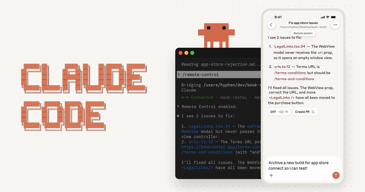 Anthropic introduces Remote Control to Claude Code for seamless device ...