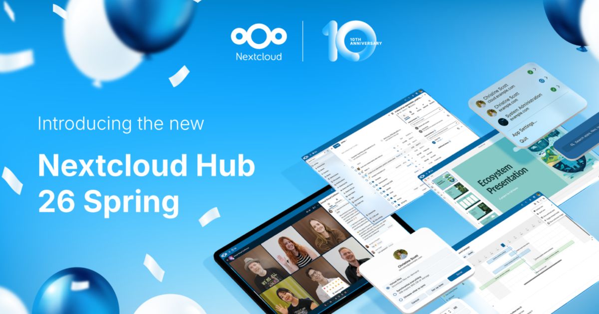 Nextcloud Hub 26 Spring launches with Euro-Office and AI updates on its ...