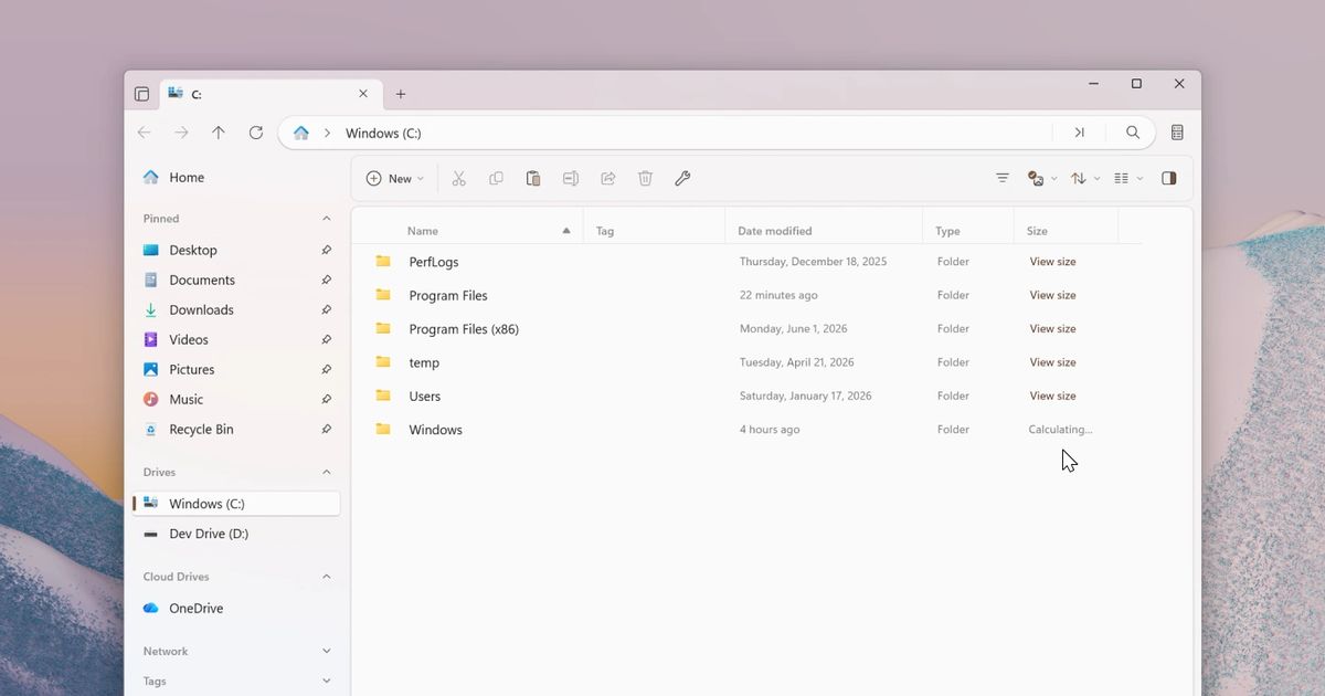 Files 4.1.3 adds on-demand folder sizes, selection saving across ...