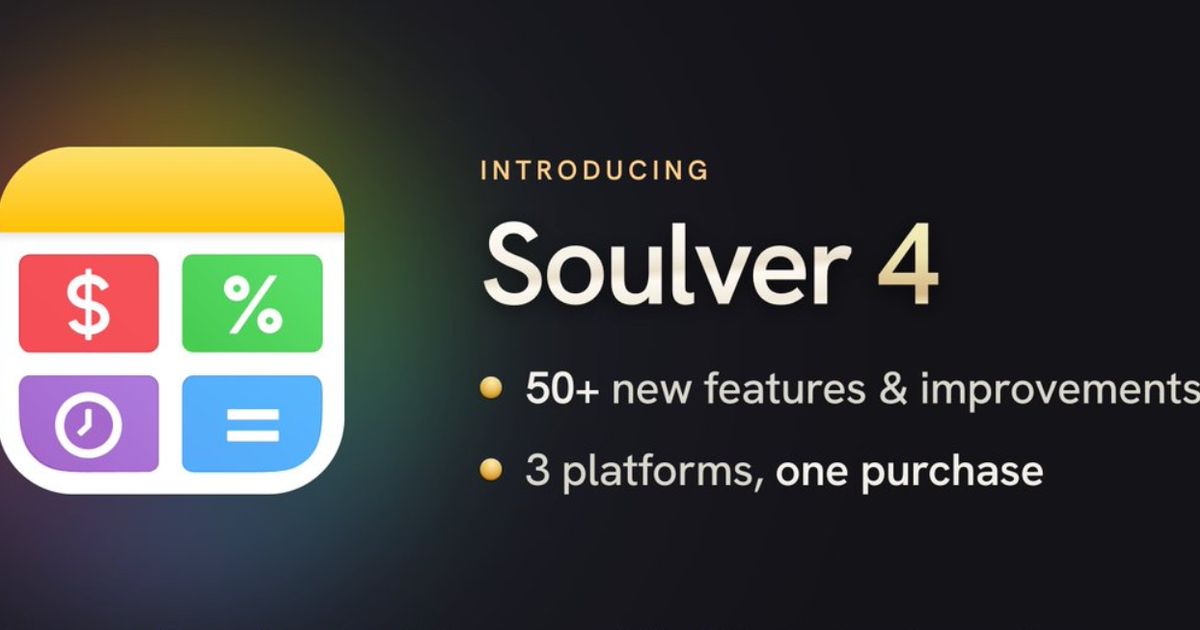 Soulver 4: trip planning, tags, and advanced calculation features ...