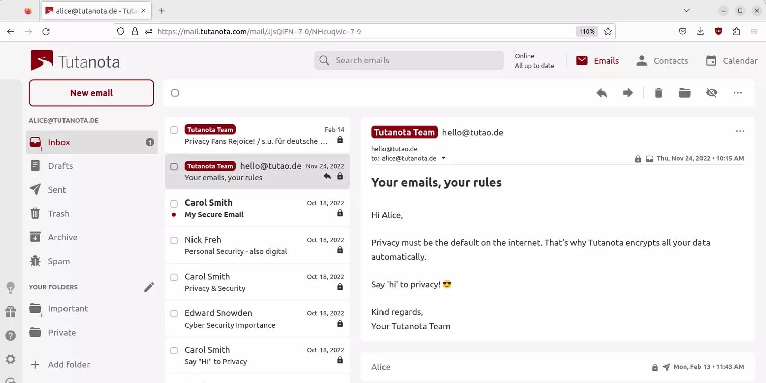 Tutanota unveils a new toolbar to make email and contact management ...