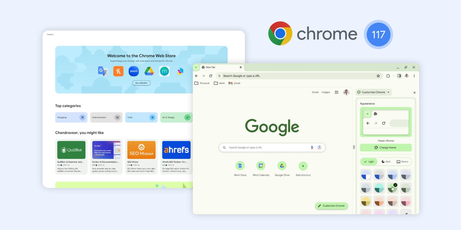 Google Chrome 117 rolls out with major UI overhaul and enhanced privacy ...
