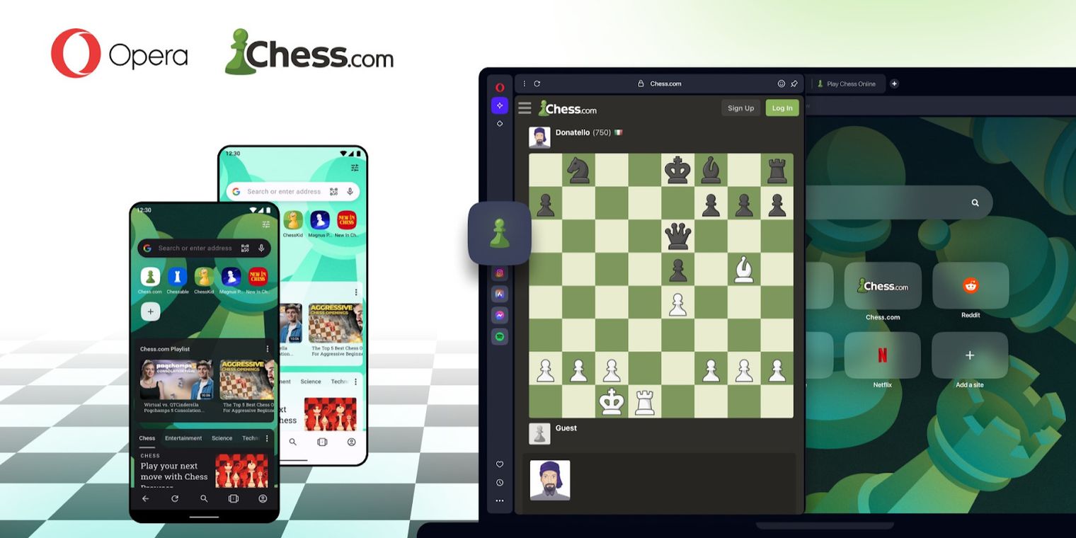 Opera partners with Chess.com to integrate Chess content in desktop and ...