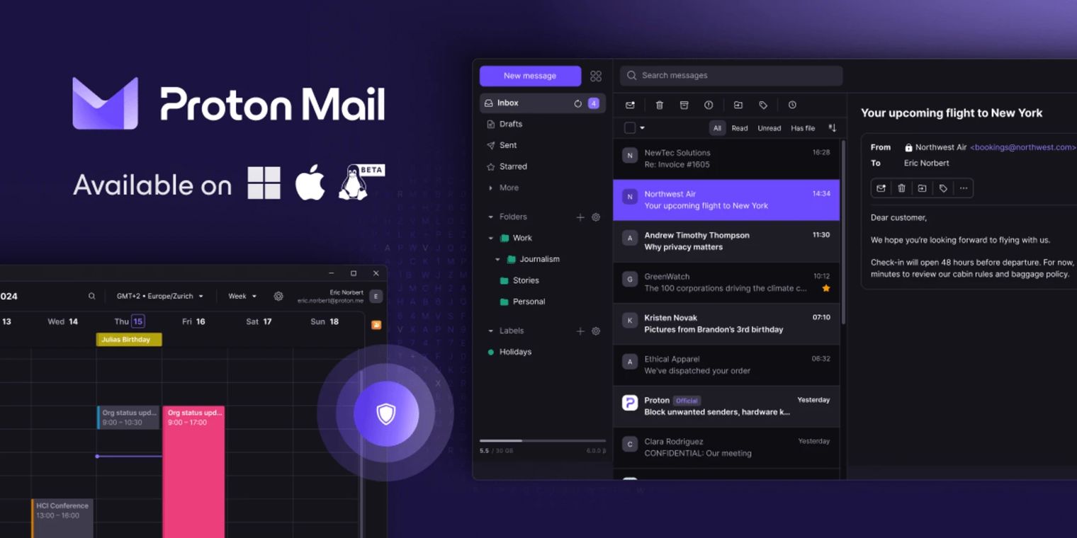 Proton launches new desktop app for secure email management on Windows ...
