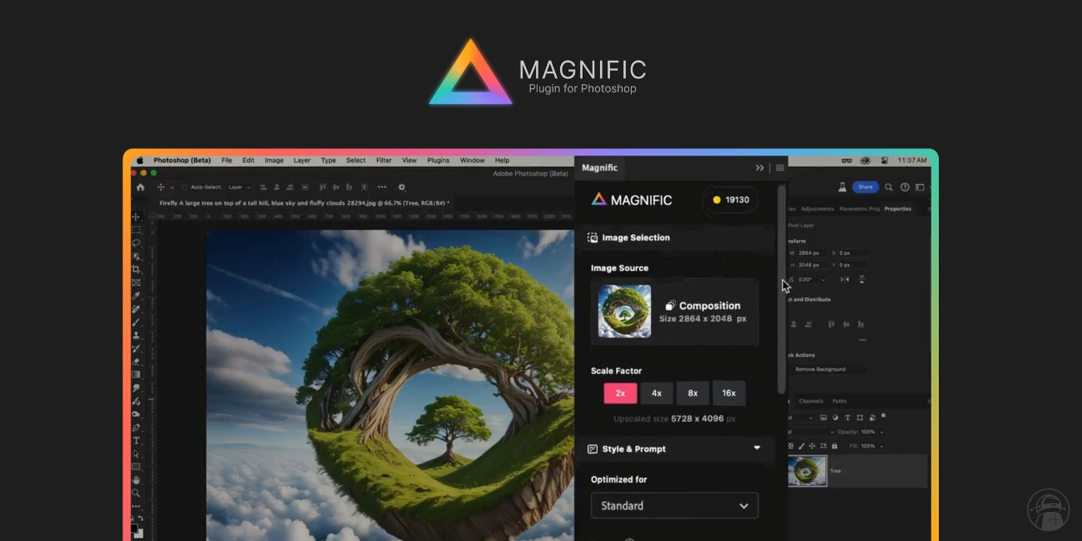 Magnific AI launches official Photoshop plugin for AI-powered image ...