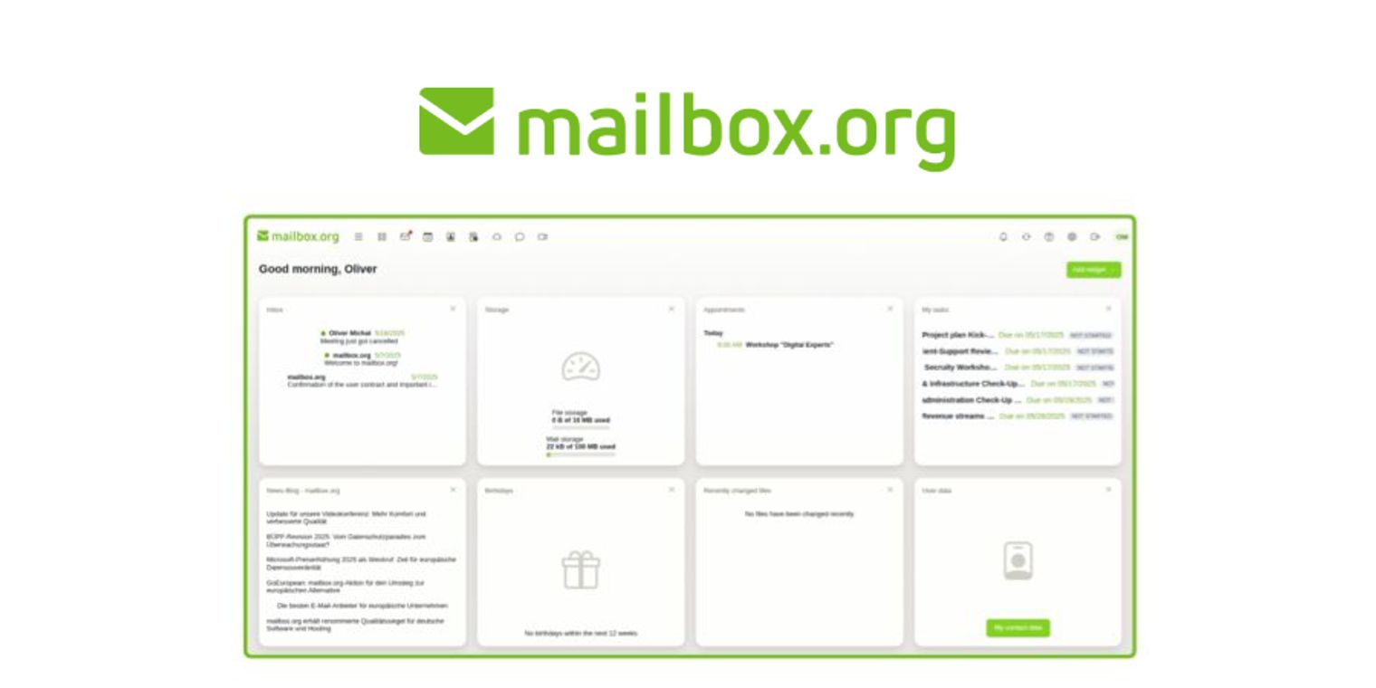 Secure email provider mailbox.org releases redesigned UI, refined dark ...