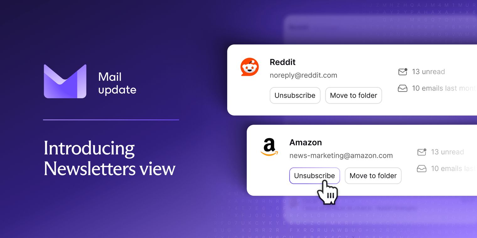 Proton Mail introduces Newsletters view for managing subscriptions and ...
