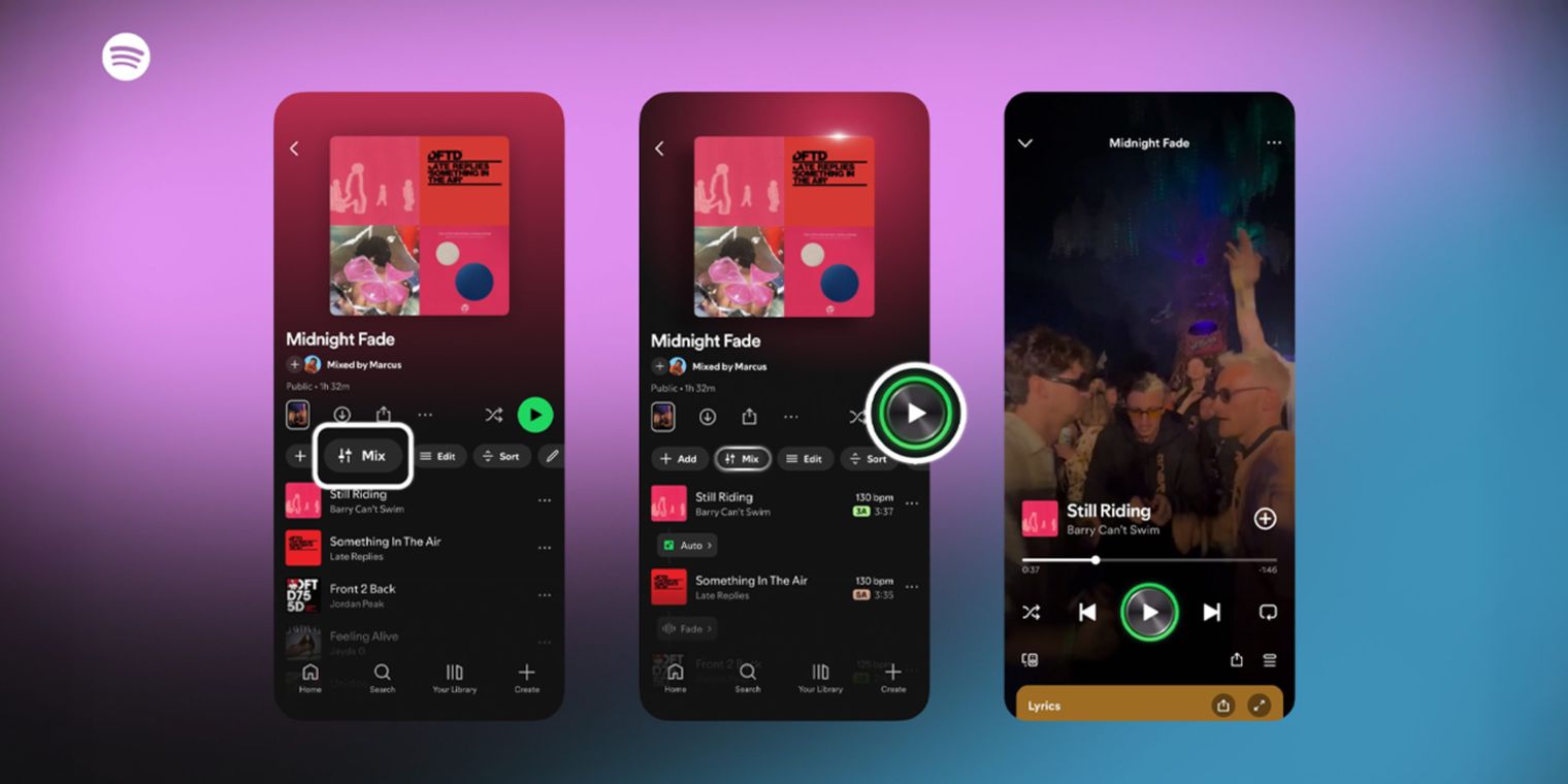Spotify adds custom playlist mixes with song transitions for Premium ...