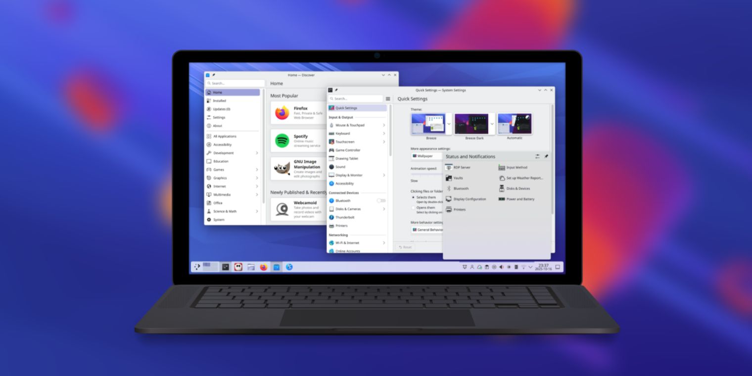 KDE releases Plasma 6.5 with several features including visual and ...