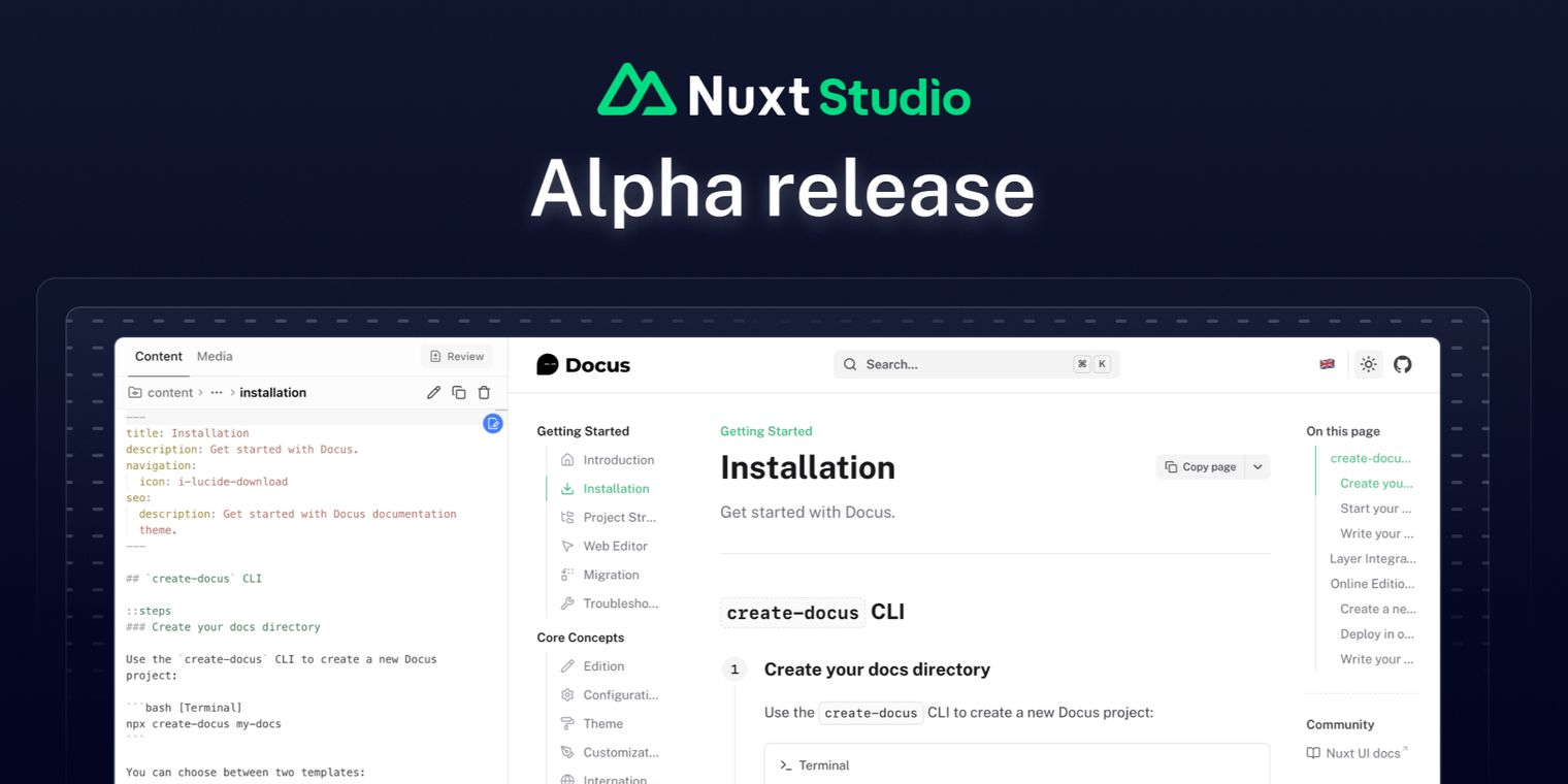 Nuxt Studio debuts in alpha for in-production website editing with ...