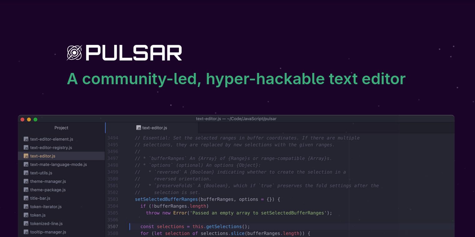 Pulsar 1.132 adds new terminal package, improved Git branch switching ...