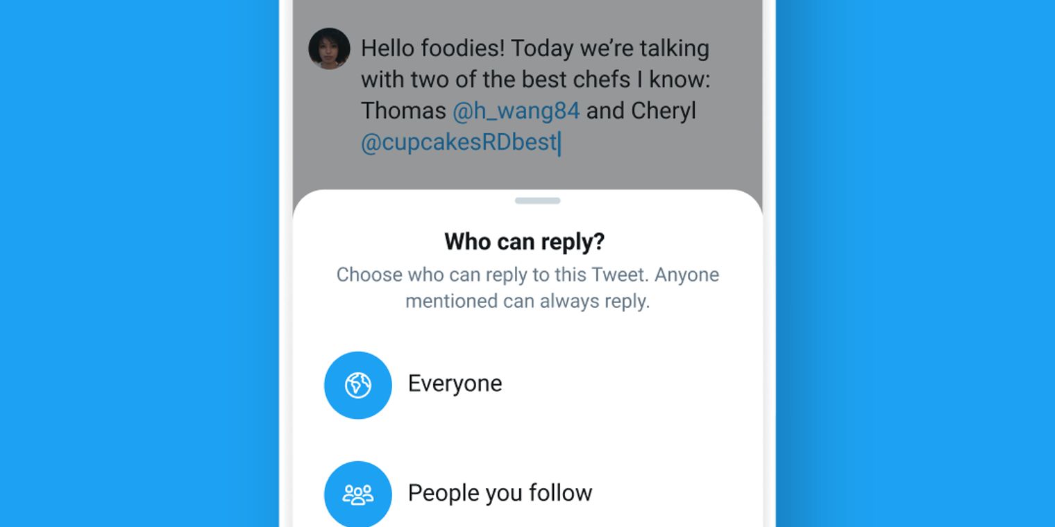 Twitter launches conversation settings to restrict who can reply to ...